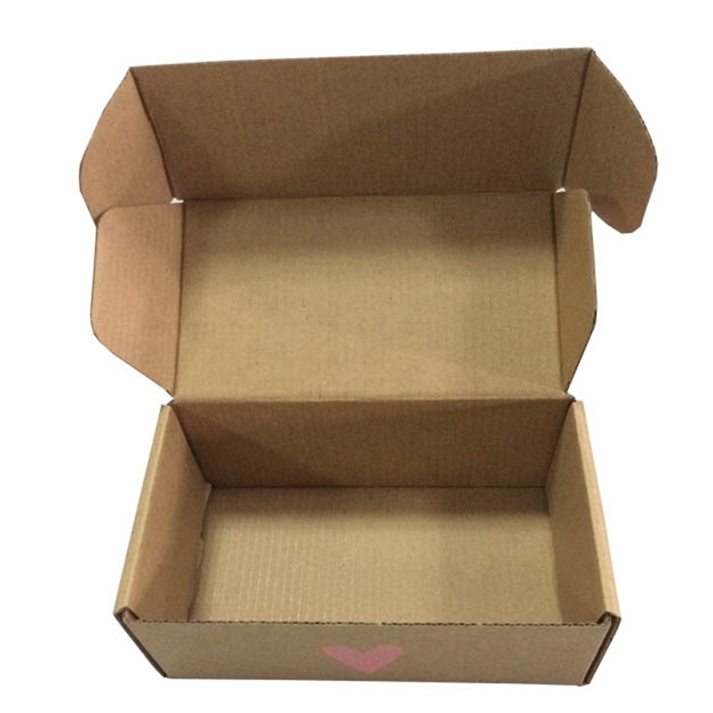 Plain Kraft Paper Cartons Corrugated Box Shipping Mailer Box